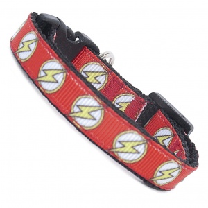 The Flash Superhero Cat Collar | Breakaway Safety | [Removable Bell]